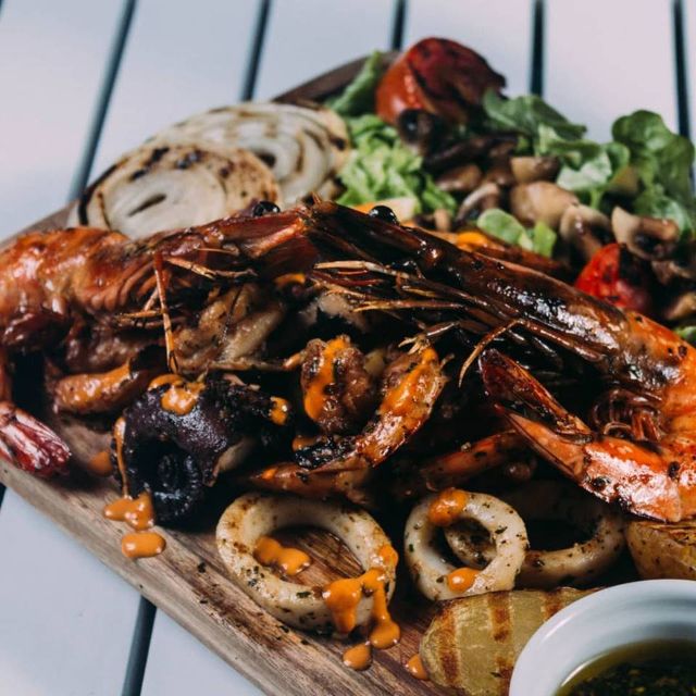 Bahía Mar Seafood & Vine Restaurant - Puerto Ayora Galapagos, Outside ...